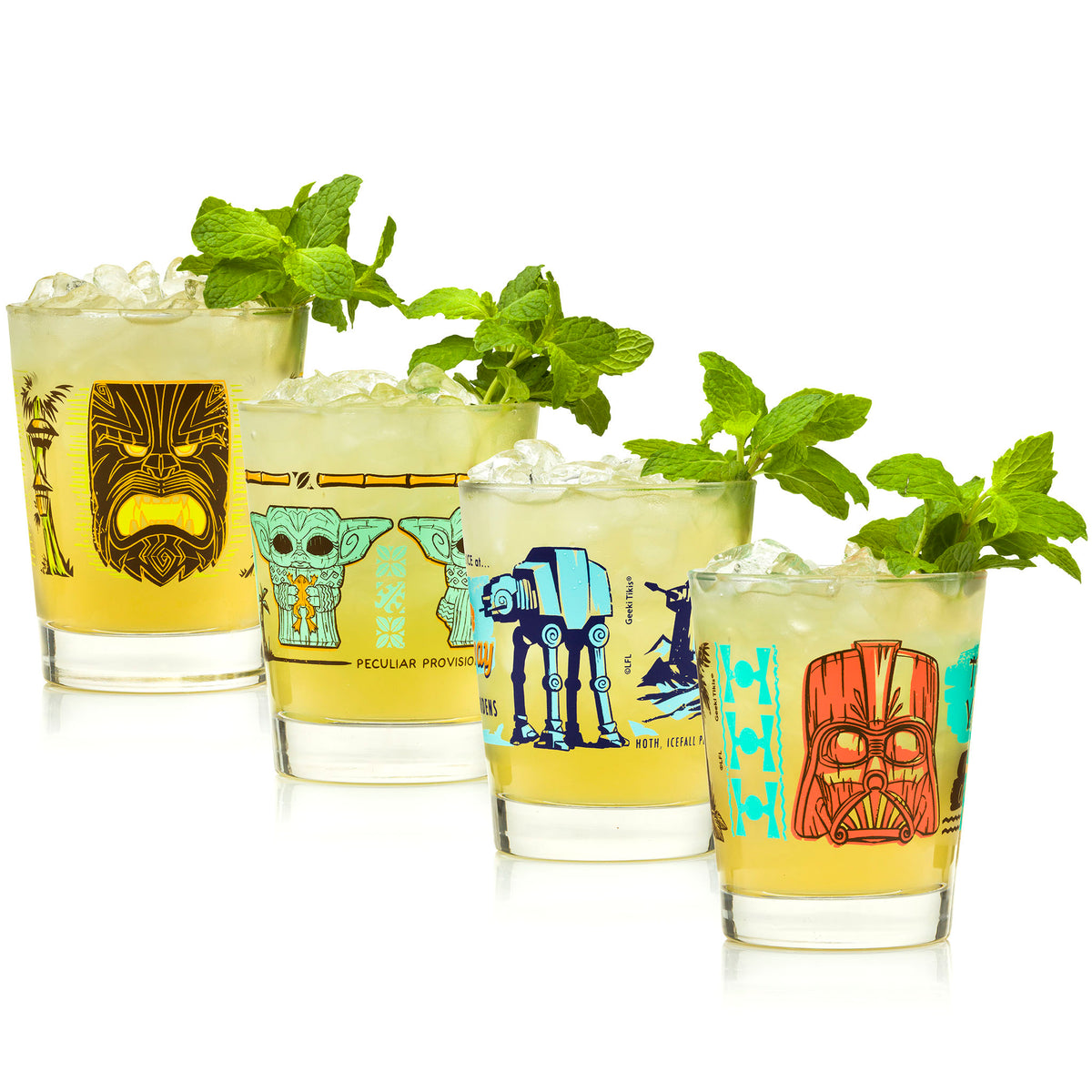 Exotic Glassware 4-Pack – Beeline Creative, Inc.